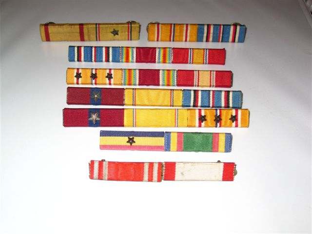 WWII Ribbon Bars And An Unknown - MEDALS & DECORATIONS - U.S. Militaria ...