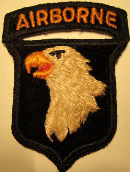 Rare WWII 101st A/B Patch For Sale on EBay - ARMY AND USAAF - U.S ...