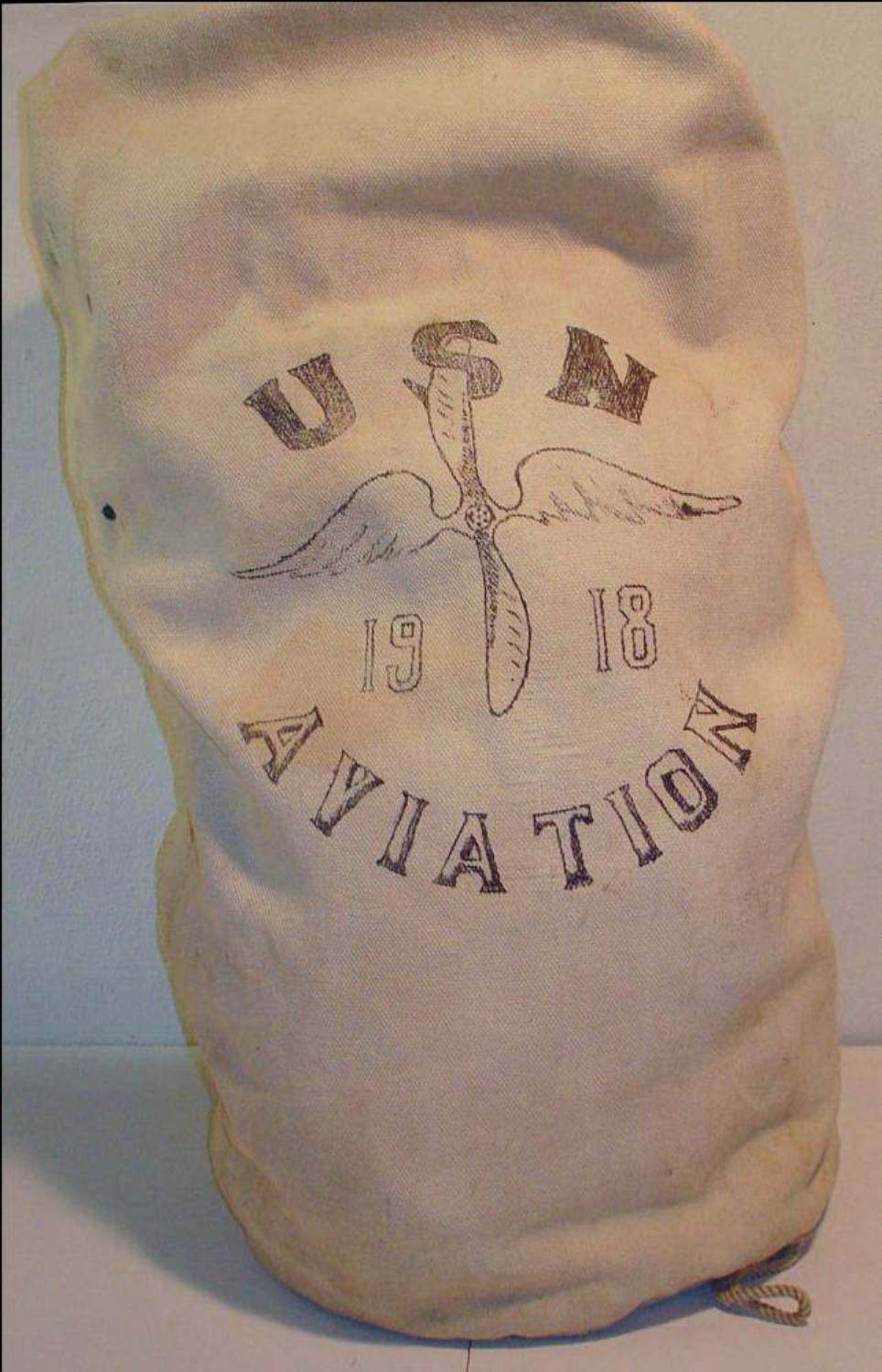 WWI NAVAL AVIATION SEABAG- - FIELD & PERSONAL GEAR SECTION - U.S ...