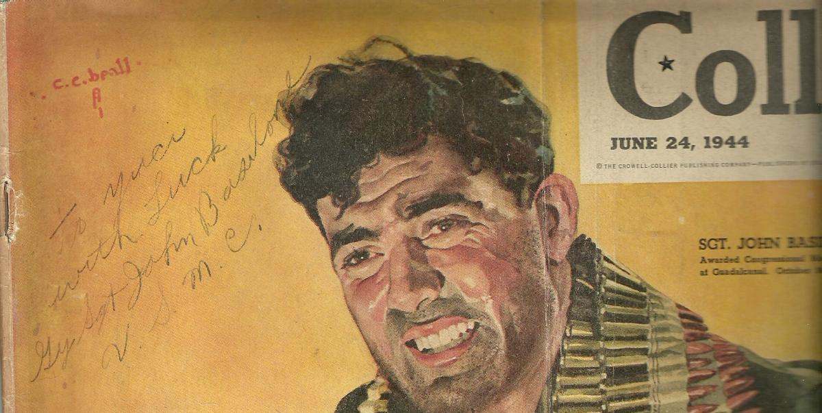 Basilone autograph - EPHEMERA, PHOTOGRAPHS & MILITARY ARTWORK - U.S ...