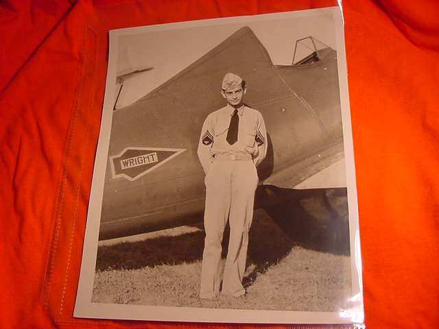 1935 Dated WRIGHT plane with Pilot - EPHEMERA, PHOTOGRAPHS & MILITARY ...