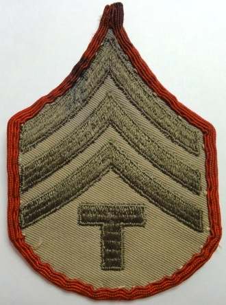 Red Bordered Tech Sgt Chevron - ARMY (INCLUDING USAAC/AAF) - U.S ...