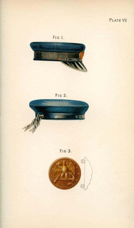 Chief Petty Officer cap device 1893-1897 - NAVY, MARINE CORPS, COAST ...