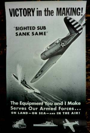 "Sighted Sub Sank Same" poster - EPHEMERA, PHOTOGRAPHS & MILITARY ...