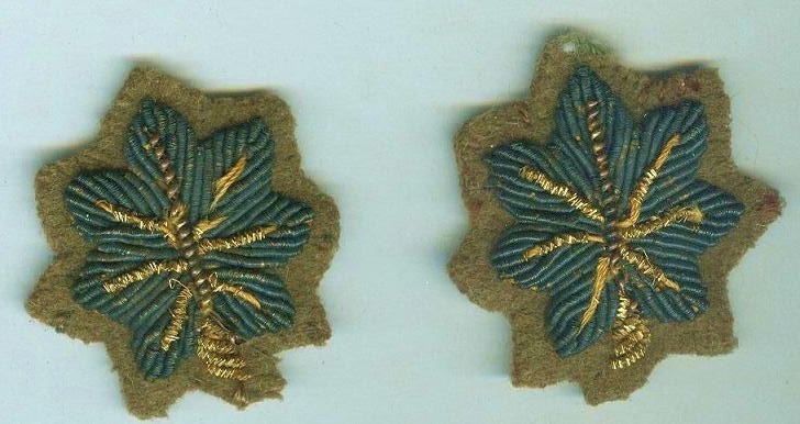 When was this Major's Maple leaf issued? - ARMY (INCLUDING USAAC/AAF ...