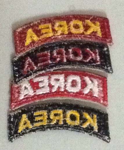 Korea tabs - ARMY AND USAAF - U.S. Militaria Forum