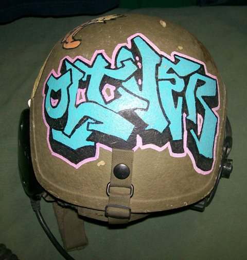 OIF 3 painted CVC Helmet - MODERN COMPOSITE HELMETS - U.S. Militaria Forum