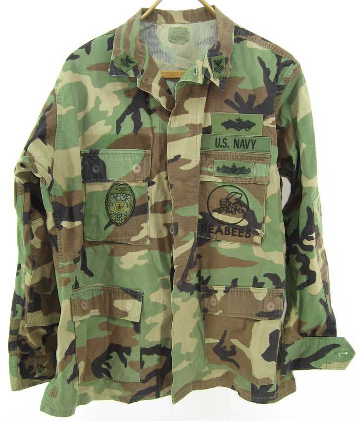 Heavily patched Navy BDU - NAVY, COAST GUARD AND OTHER SEA SERVICES ...
