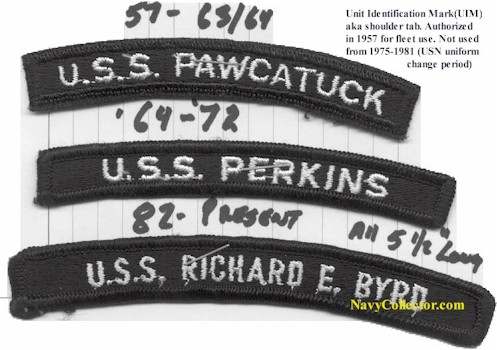 USN Enlisted Uniform Unit Identification Marks (UIMs) - NAVAL & SEA ...