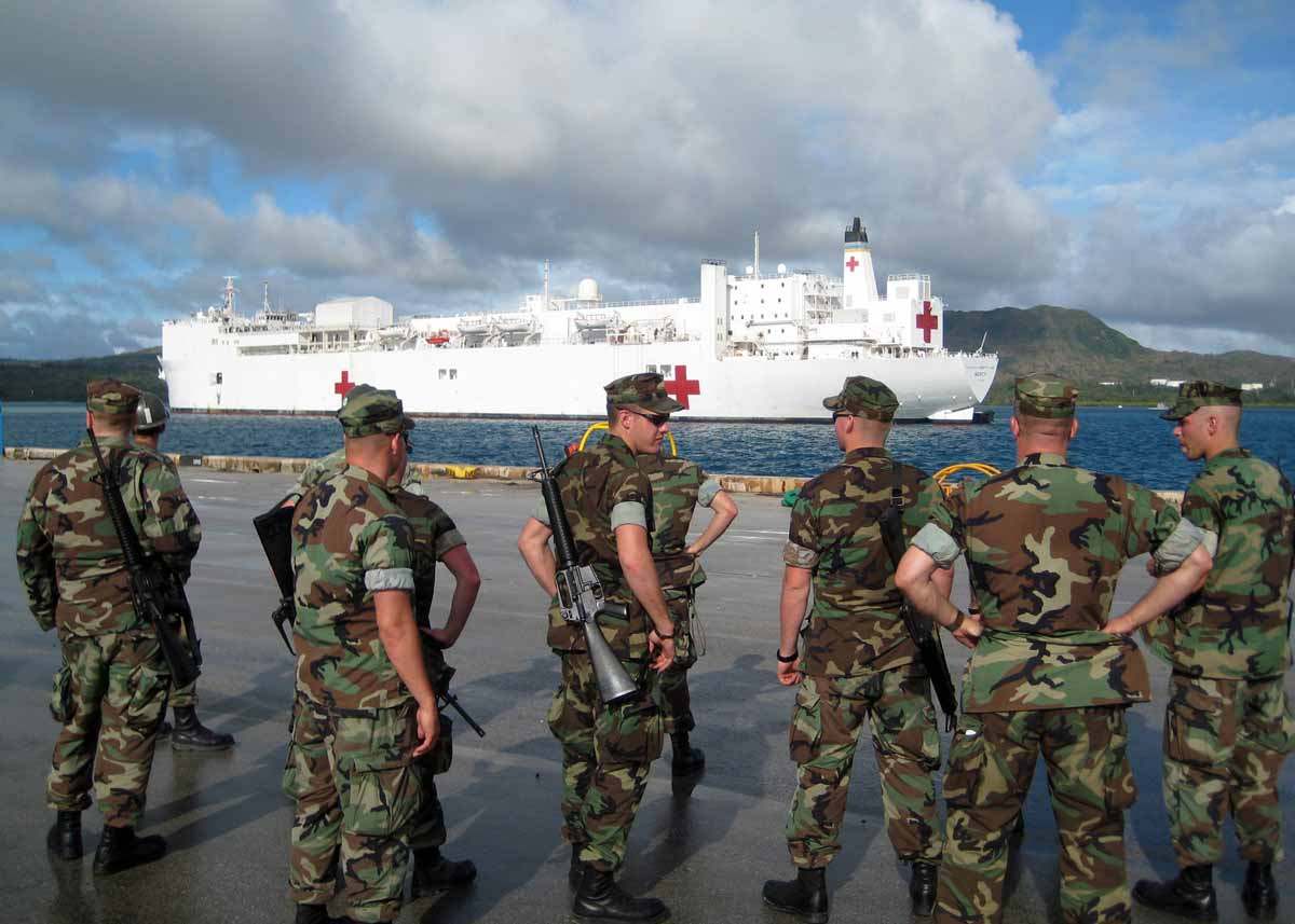 A few USNS Mercy T-AH-19 Patches - NAVY, COAST GUARD AND OTHER SEA ...