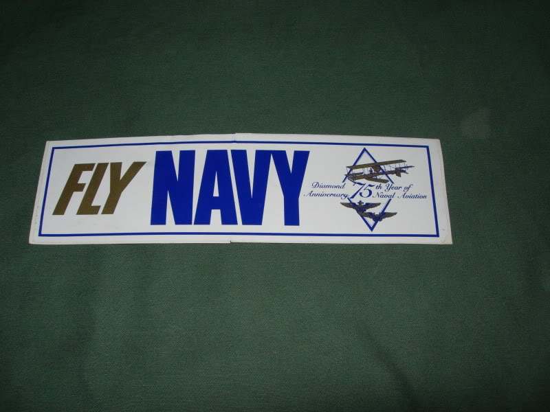 75th Aniver. of Naval Aviation Bumper Sticker. - EPHEMERA, PHOTOGRAPHS ...