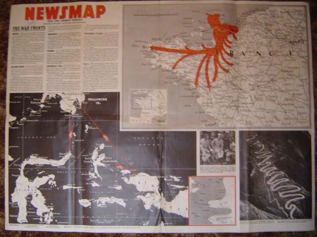 News Map for the Armed Forces - EPHEMERA, PHOTOGRAPHS & MILITARY ...