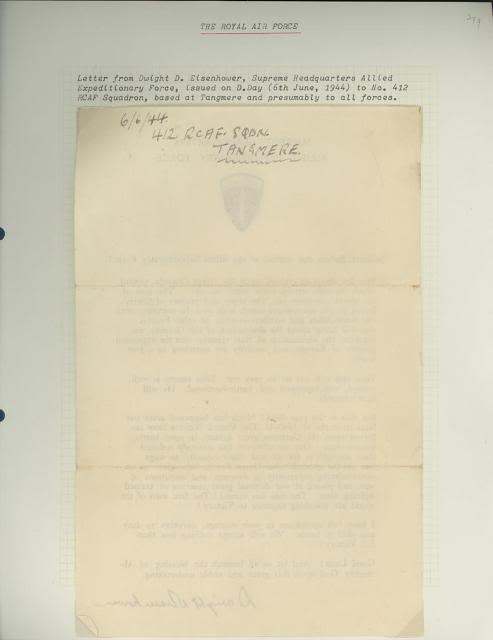 D-Day Letter - EPHEMERA, PHOTOGRAPHS & MILITARY ARTWORK - U.S ...