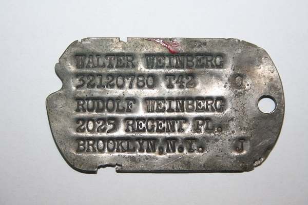 My newest ww2 tag - IDENTITY ITEMS (DOG TAGS, BRACELETS, ETC) - U.S ...