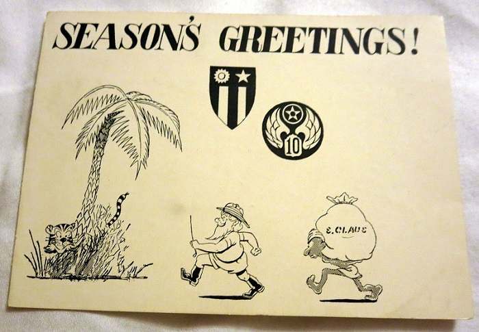 490th BS "Burma bridge busters" Christmas card - EPHEMERA, PHOTOGRAPHS ...