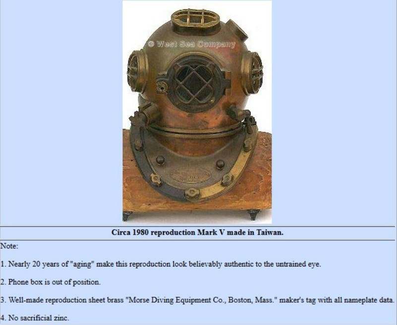 Question About Mark V Dive Hard Hat Helmet - HELMET PRESERVATION ...