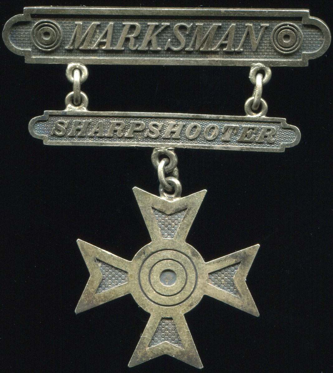 The combined Marksman Sharpshooter Badge - ARMY (INCLUDING USAAC/AAF ...