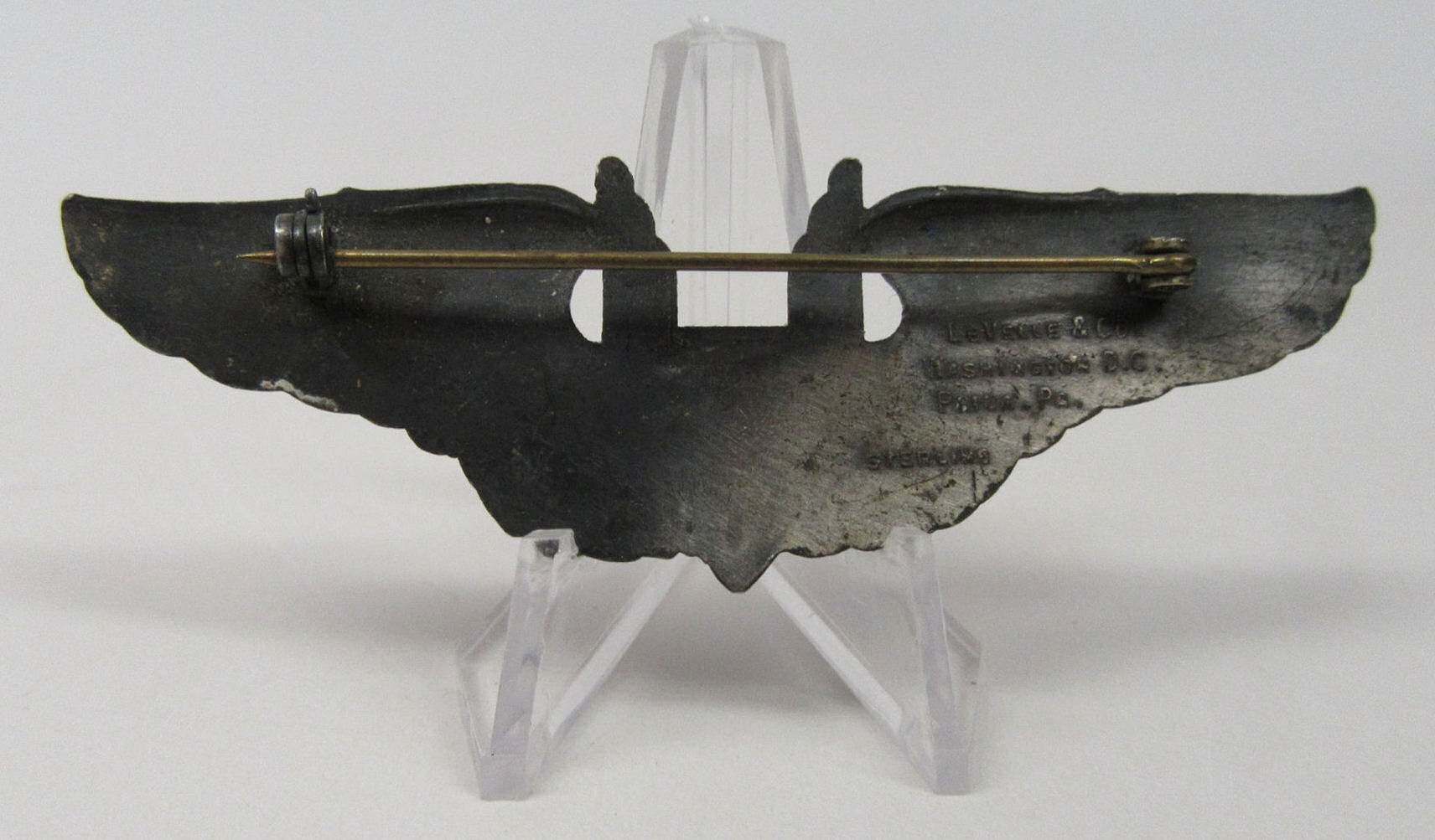 LeVelle & Co. sterling maker marked air gunner wings - WING BADGES - U ...