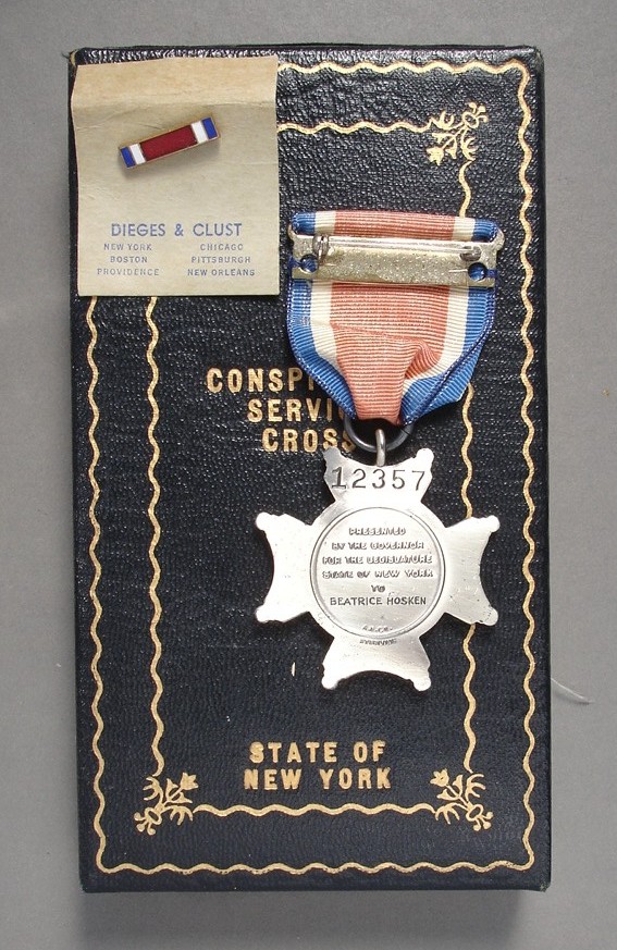The New York Conspicuous Service Cross. - MEDALS & DECORATIONS - U.S ...