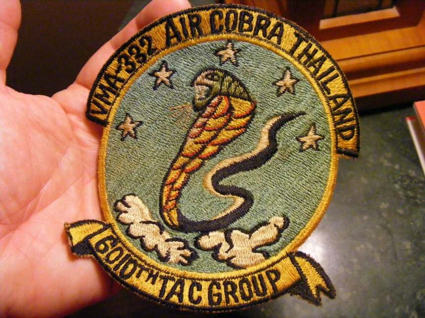 1962 Marine USMC Vietnam VMA-332 Thailand "Air Cobra" Flight Jacket ...