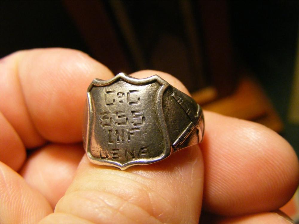 WW1 Company C, 355th Infantry, 89th Division Ring - Roster Help ...