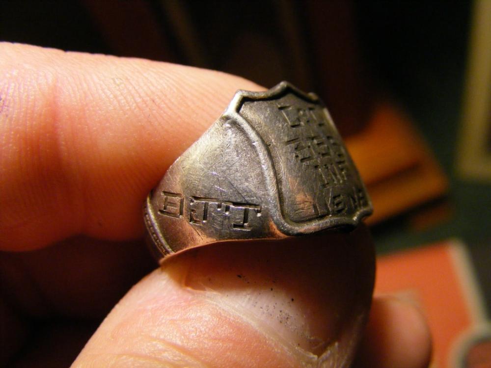 WW1 Company C, 355th Infantry, 89th Division Ring - Roster Help ...