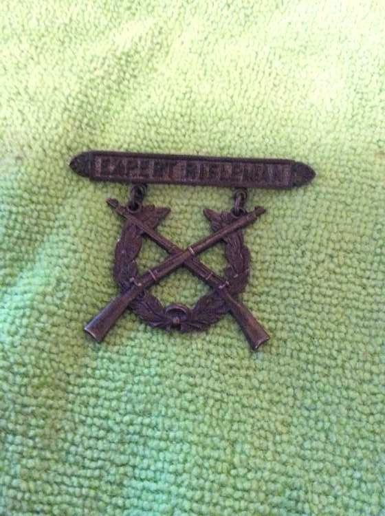 Help with ID of sharp shooter awards - COMBAT / EXPERT INFANTRY BADGE ...