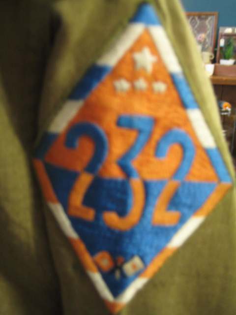 232 Unknown patch on a WW2 field shirt - ARMY AND USAAF - U.S ...