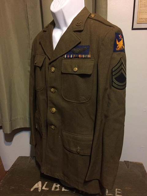 New 8th AF Service coat: Blue Backed Radio Operator Wing - UNIFORMS - U ...