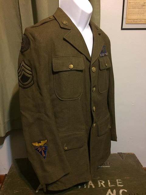 New 8th AF Service coat: Blue Backed Radio Operator Wing - UNIFORMS - U ...