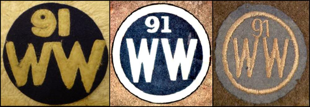 91st Division Patch Variations - (1917-1919) WORLD WAR ONE, RUSSIAN ...