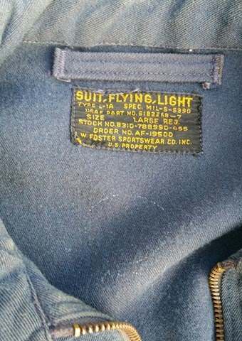 Korean War Era L-1A Flightsuit Help - 1st A.P.O. - FLIGHT CLOTHING - U ...