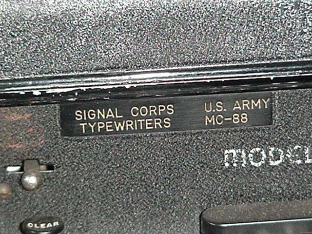 Army typewriter? - BASE/BIVOUAC/CAMP/DEPOT ITEMS - U.S. Militaria Forum