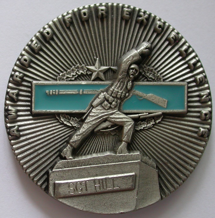CIB 3rs award SGT HILL coin - COMBAT / EXPERT INFANTRY BADGE - U.S ...
