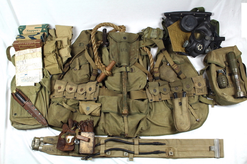D-Day Rifleman Gear Display - FIELD & PERSONAL GEAR SECTION - U.S ...