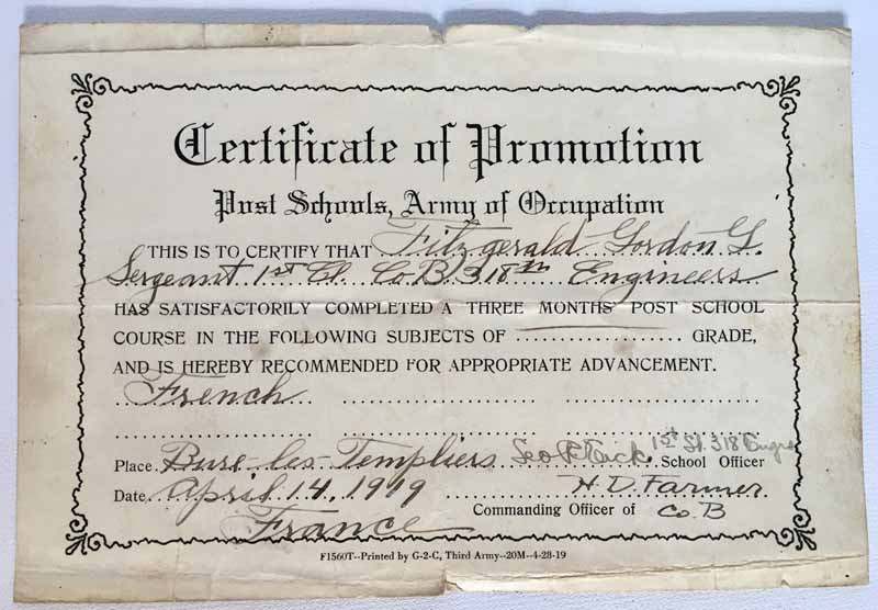 WWI 318th Engineer Regiment Grouping - French Made Uniform - GROUPINGS ...