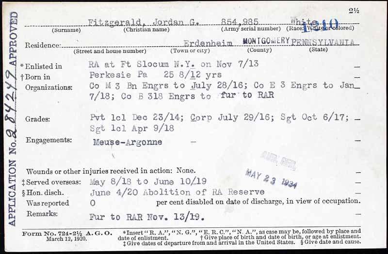WWI 318th Engineer Regiment Grouping - French Made Uniform - GROUPINGS ...