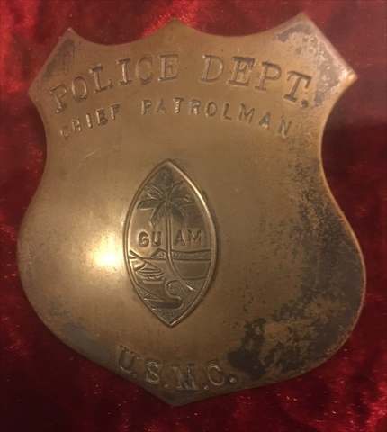 USMC Guam Police Badge WWII / Korean War Vet. - BADGES, AWARDS, DUI ...