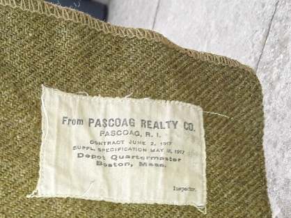 WW1 blanket - FIELD & PERSONAL GEAR SECTION - U.S. Militaria Forum