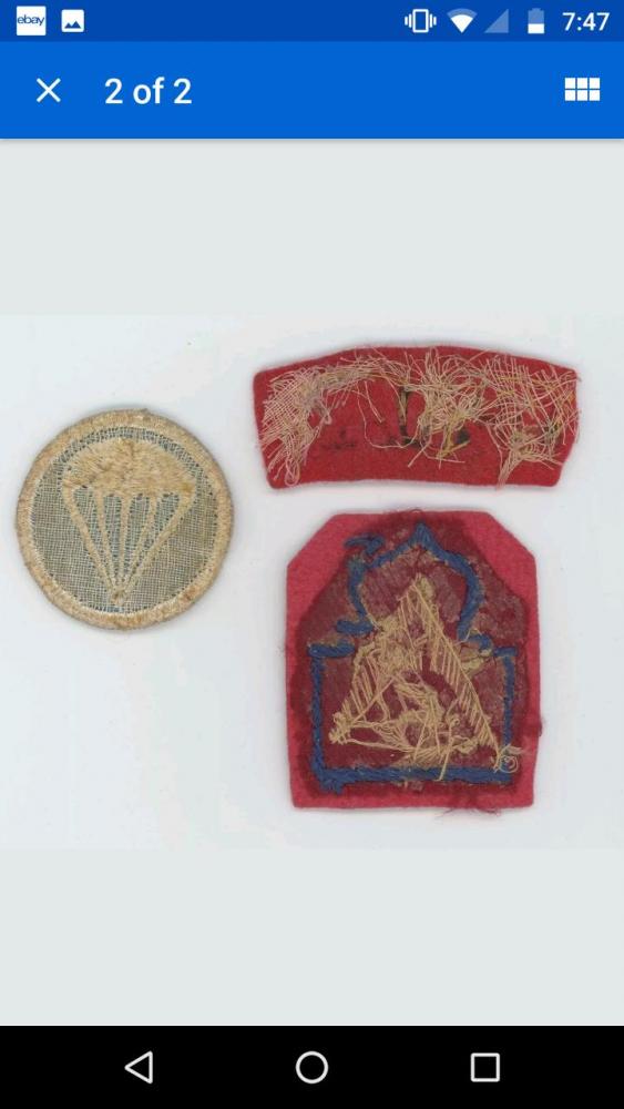 Thoughts on this parachute tab and 5th army - ARMY AND USAAF - U.S ...