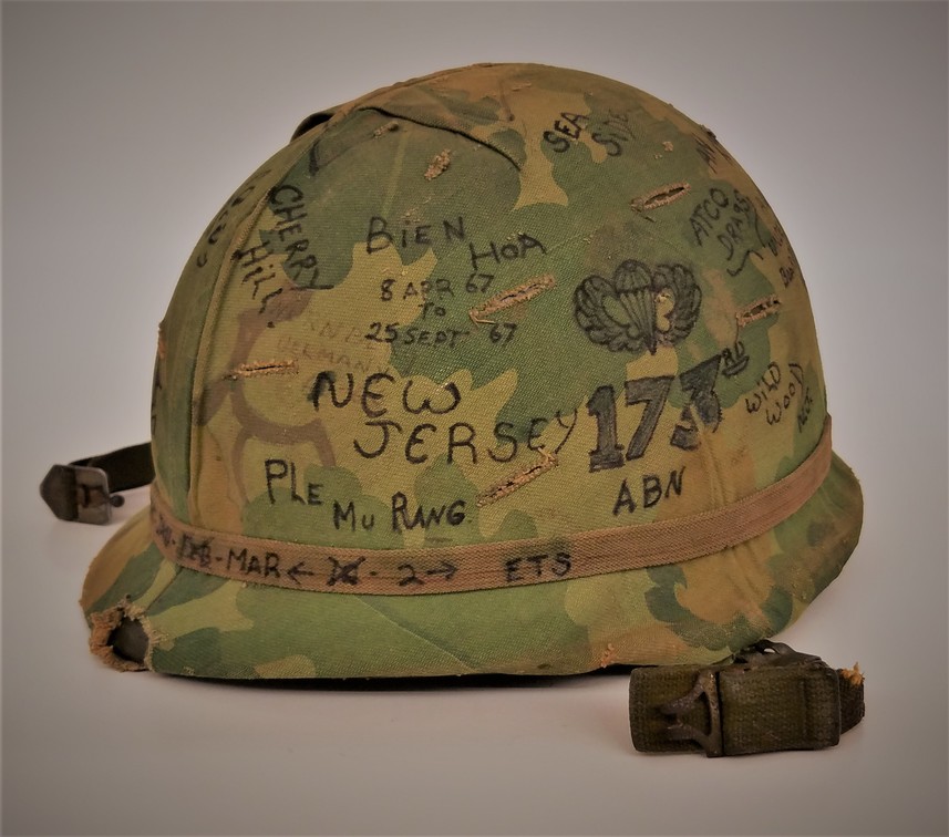 Original Vietnam Graffitied Helmet Cover: Vet Mail-back - M-1; M-1C & M ...