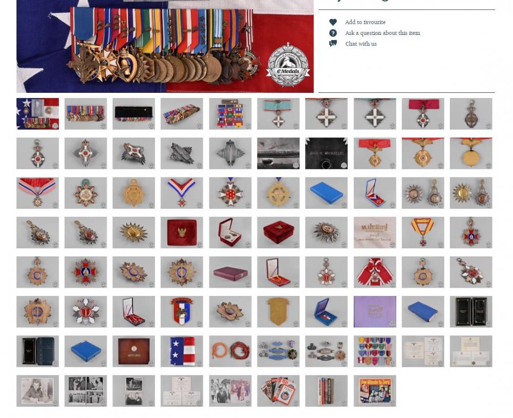 A Vast DSC, DSM, & Foreign Order Group to Famed General “Iron Mike” Michaelis - MEDALS ...