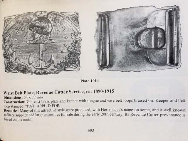 Revenue Cutter Service Buckle - UNIFORMS - U.S. Militaria Forum