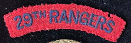 Was that 29th Ranger tab good? - ARMY AND USAAF - U.S. Militaria Forum