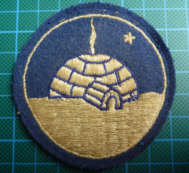 1945-1947 Arctic Expeditions patches (Eskimo and Muskox) and TF Frigid ...