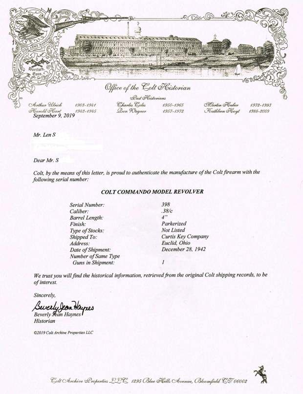 Early Commando , now with letter... - FIREARMS - U.S. Militaria Forum