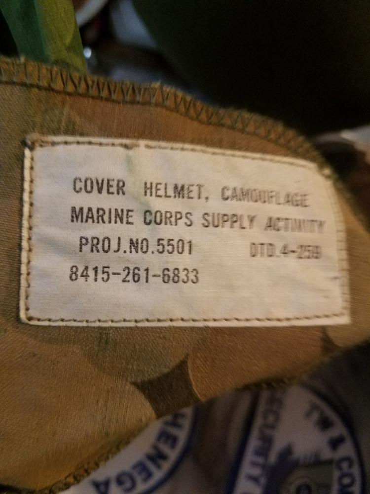 Another USMC Camo Cover - M-1; M-1C & M-2 HELMETS - U.S. Militaria Forum