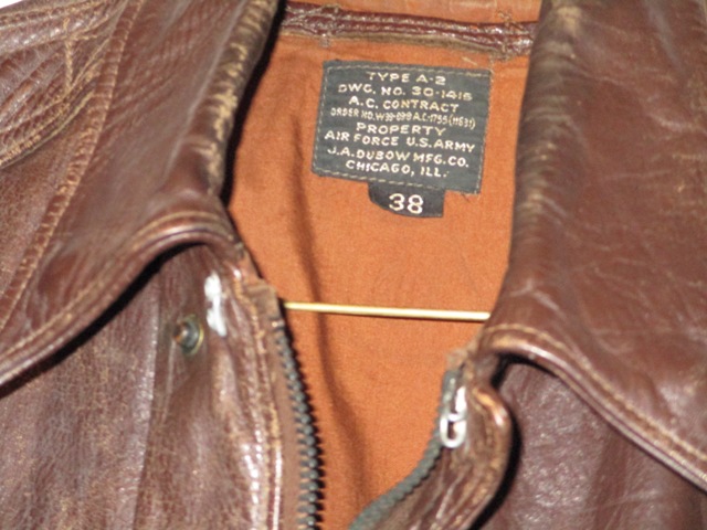J.A. Dubow 1755 A2 - FLIGHT CLOTHING - U.S. Militaria Forum