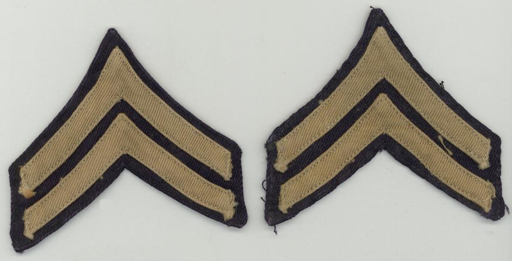 What are the period of these Corporal Stripes? - ARMY (INCLUDING USAAC ...