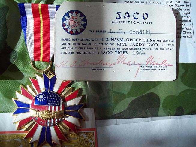 Rare SACO group. Sino-American CoOp Organization - GROUPINGS PAGE - U.S ...